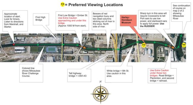 Milwaukee River Challenge Viewing Points | Milwaukee, WI